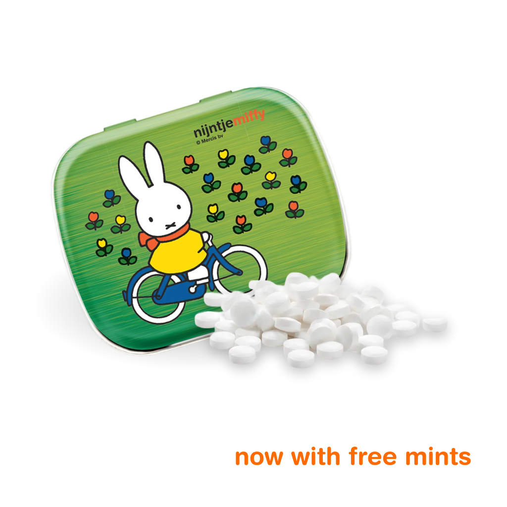 miffy riding bike mint tin | only at miffytown